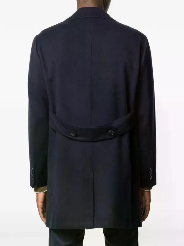Kiton Single-breasted Coat - Blue