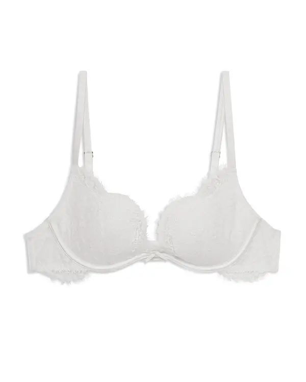 FLEUR DU MAL Frankie Lace Seduce U Plunge Bra - Ivory