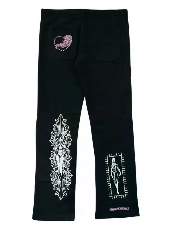 Chrome Hearts Deadly Doll Graphic Track Pants
