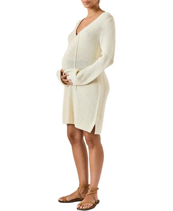 Hatch Collection Daria Getaway Mini Maternity Dress
