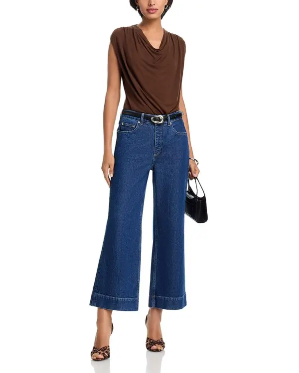 Cinq À Sept Joey Wide Leg Ankle Jeans - Tide