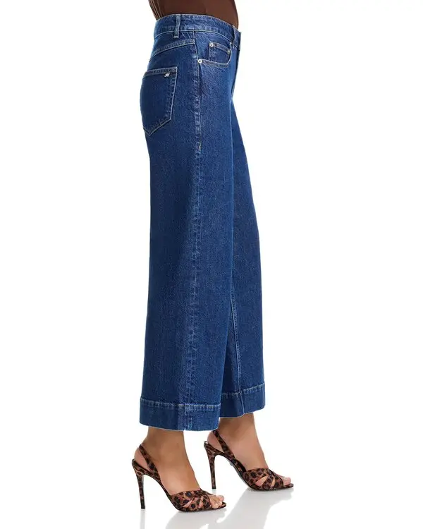 Cinq À Sept Joey Wide Leg Ankle Jeans - Tide