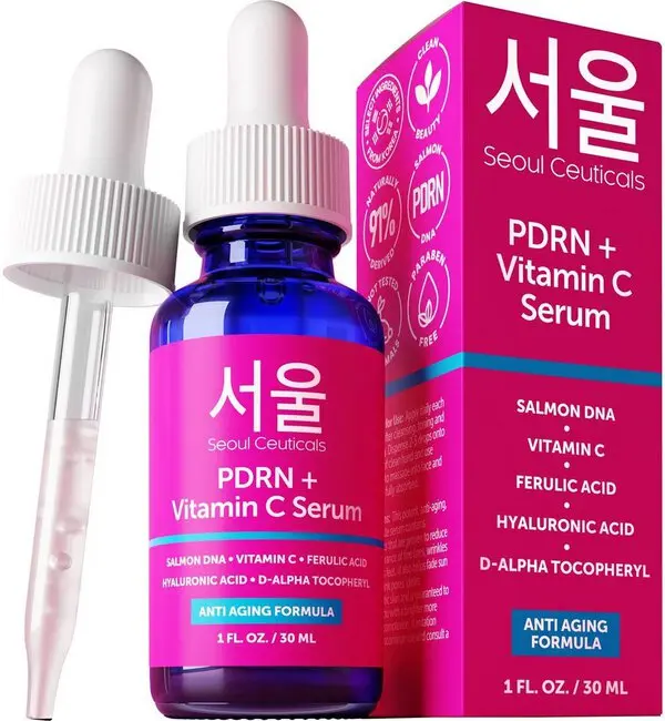 SEOUL CEUTICALS Korean Skin Care Pdrn + Vitamin C Serum - One-color