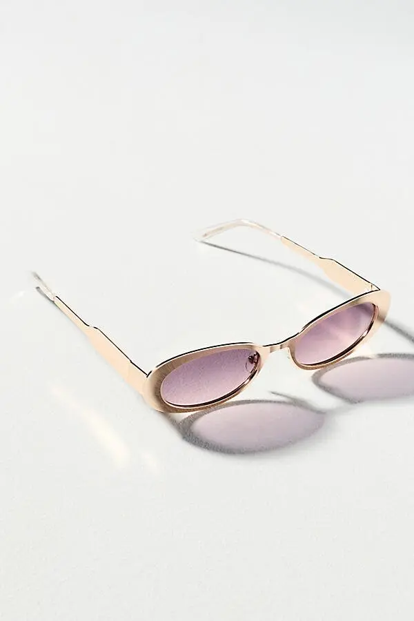 ELITE EYEWEAR Metal Oval Sunglasses