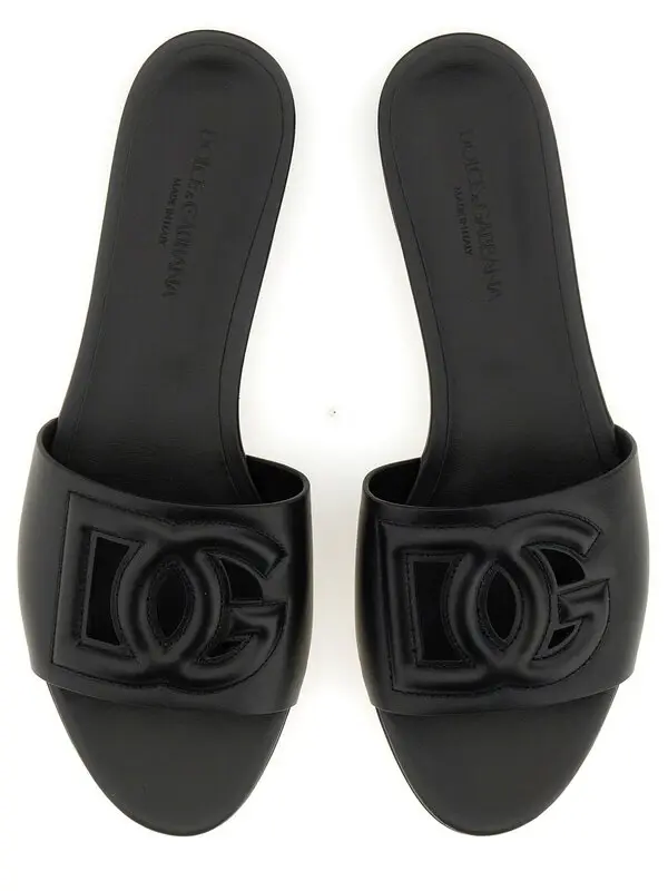 Dolce & Gabbana Logo Slide Sandal