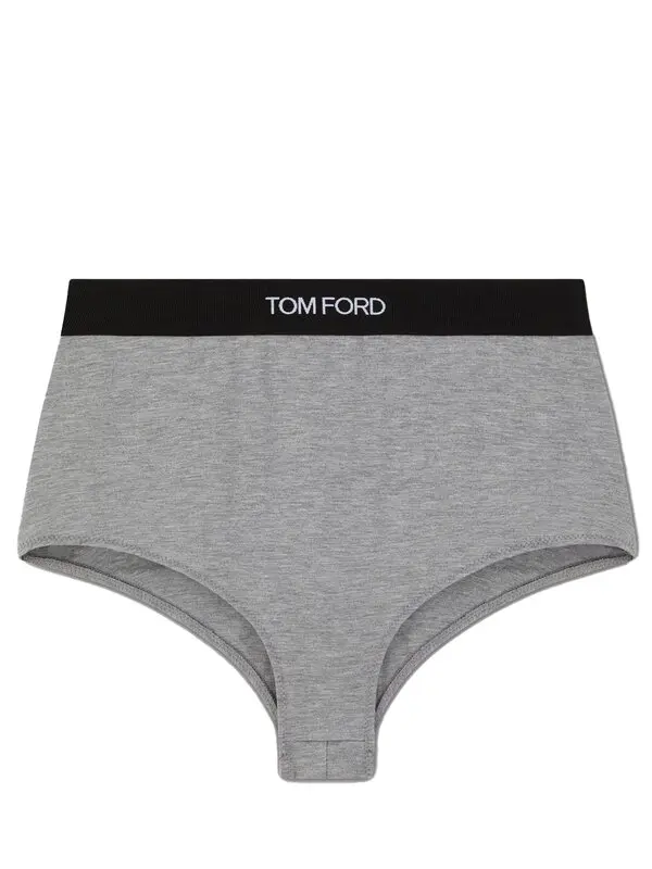 TOM FORD Briefs With Logo - Grey
