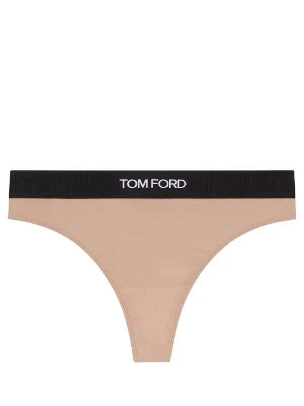 TOM FORD Thong With Logo - Pink