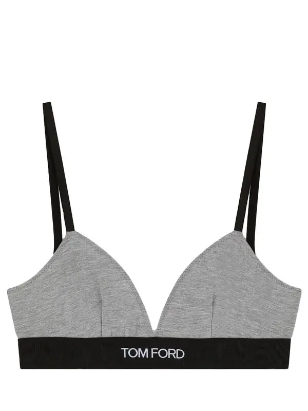 TOM FORD Bra With Logo - Grey