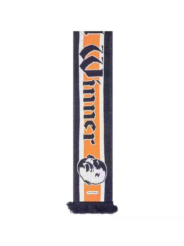 JW Anderson Fringed Scarf - Orange
