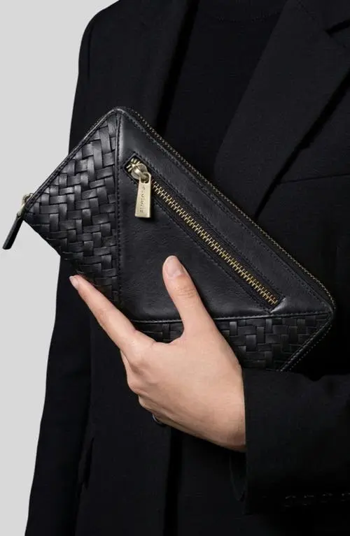 ECOTORIE Longview Leather Wallet - Black