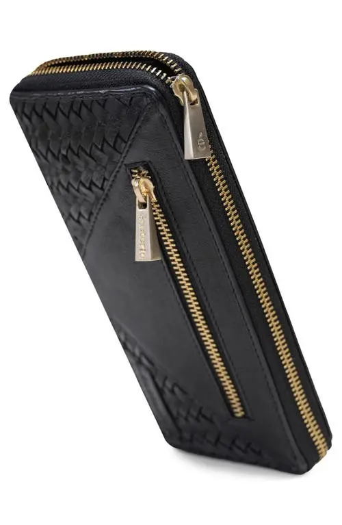 ECOTORIE Longview Leather Wallet - Black