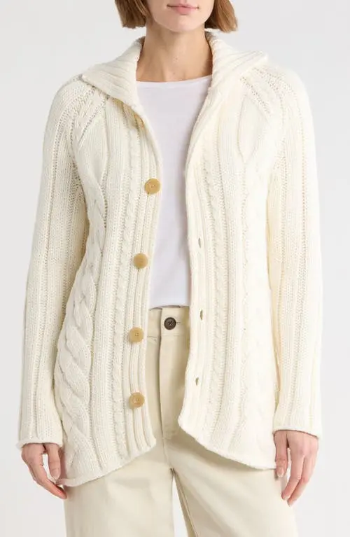 Frank & Eileen Cotswolds Cable Stitch Cotton Cardigan