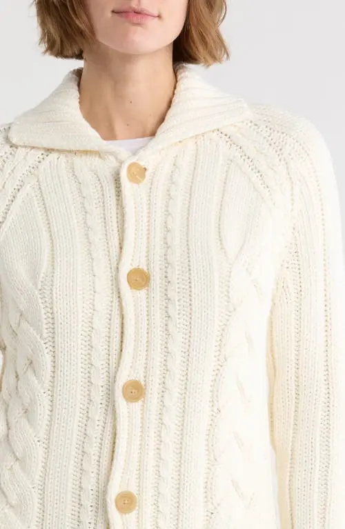 Frank & Eileen Cotswolds Cable Stitch Cotton Cardigan