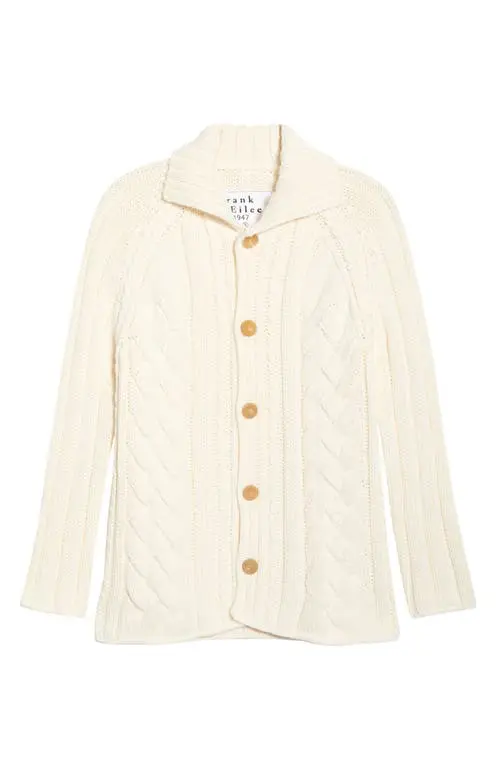 Frank & Eileen Cotswolds Cable Stitch Cotton Cardigan