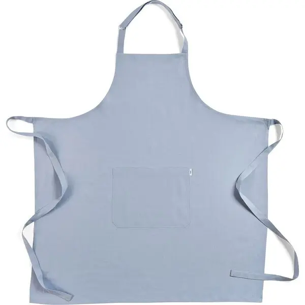 SOLINO HOME Linen Midi Apron - Dusty Blue