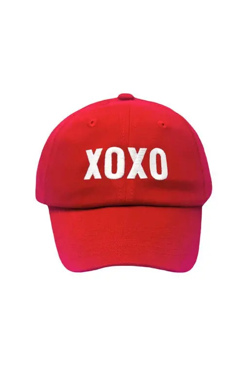 BITS & BOWS Xo Baseball Cap - Red