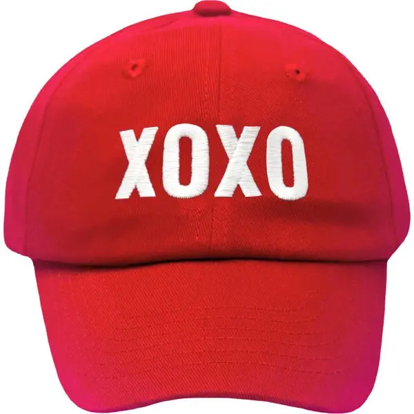 BITS & BOWS Xo Baseball Cap - Red
