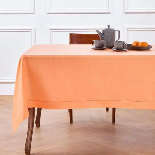 Solino Home Linen Tableclothclassic Hemstitch - Coral
