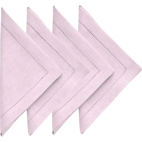 SOLINO HOME Linen Dinner Napkinsmilan - Bubblegum Pink