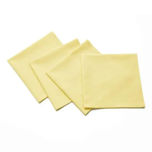 SOLINO HOME Dinner Napkinsdrucotton Plain, 20" X 20" Inch - Yellow