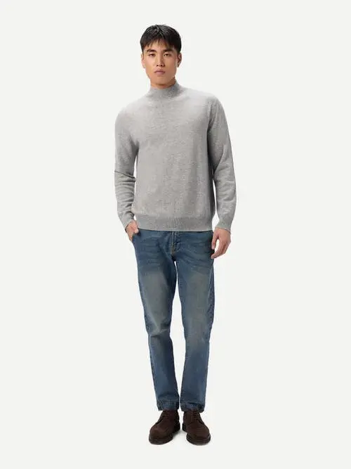 Gobi Cashmere Mock Neck Cashmere Sweater - High Rise