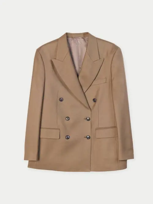 Gobi Cashmere Double-breasted Cashmere Blazer