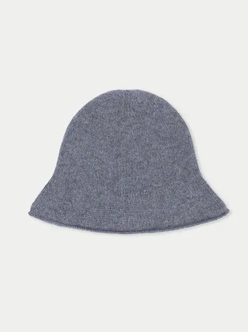 Gobi Cashmere Felted Bucket Hat - Dim Gray