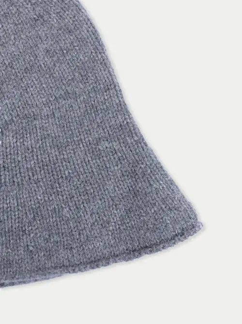 Gobi Cashmere Felted Bucket Hat - Dim Gray