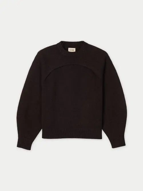 Gobi Cashmere Crewneck Cashmere Twin Set - Mole