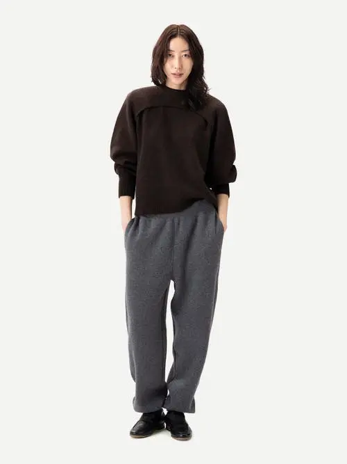 Gobi Cashmere Crewneck Cashmere Twin Set - Mole