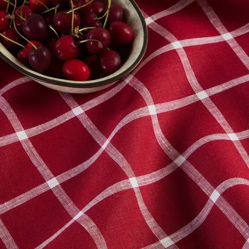 Solino Home Linen Dinner Napkins Set Of 4 - Red