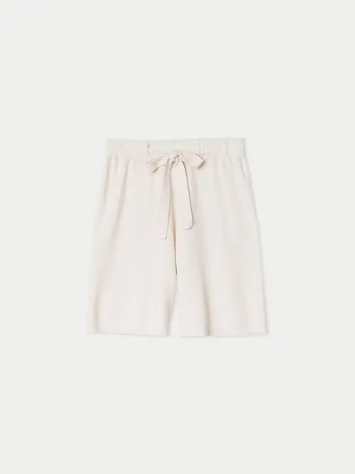 Gobi Cashmere Cashmere Silk Shorts - Whisper White