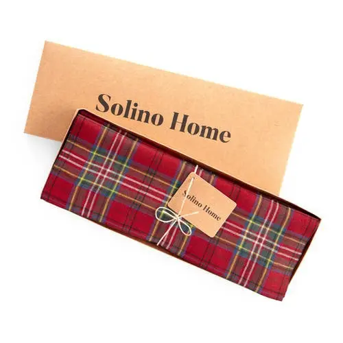 Solino Home Linen Placemats Set Of 4, 14 X 19 Inch For Dining Table