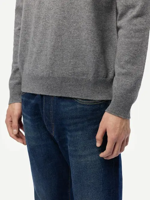 Gobi Cashmere Timeless Turtleneck Sweater - Dim Gray