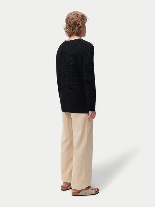 Gobi Cashmere Textured-knit Silk Cashmere Sweater