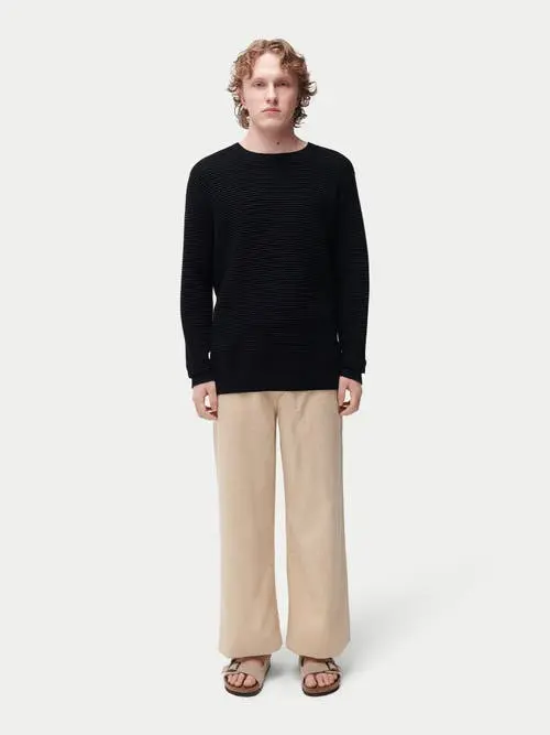 Gobi Cashmere Textured-knit Silk Cashmere Sweater