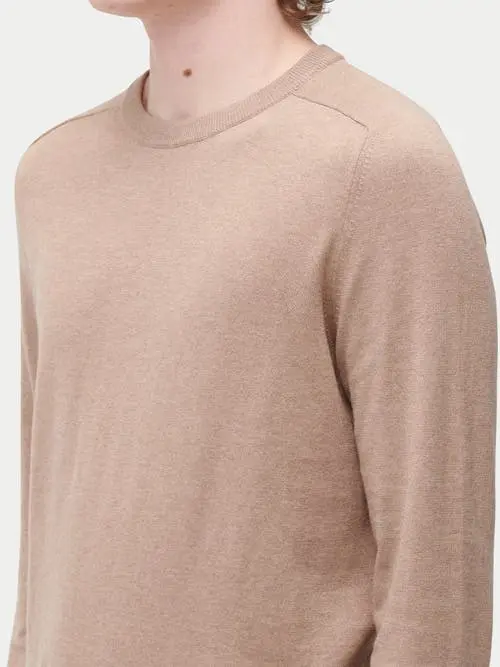 Gobi Cashmere Crewneck Cotton Silk Cashmere Blend Sweater