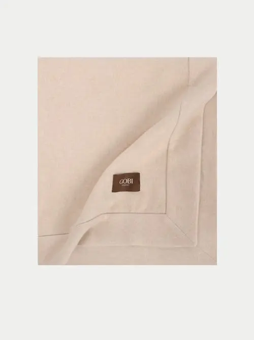 Gobi Cashmere Cashmere Woven Blanket - Beige