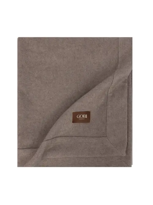 Gobi Cashmere Cashmere Woven Blanket - Taupe