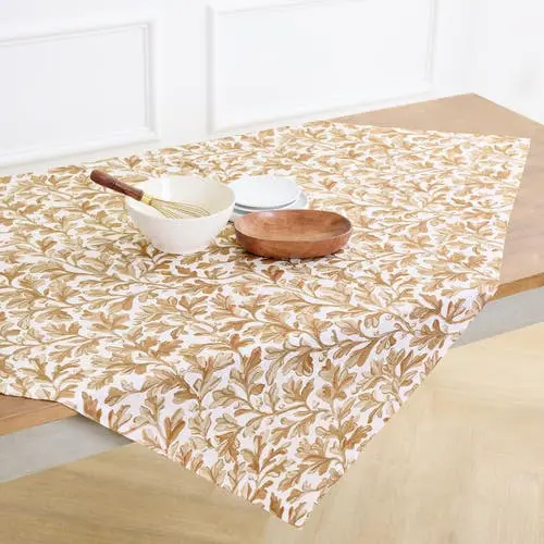 SOLINO HOME Linen Table Throwfallen Leaves - Autumn