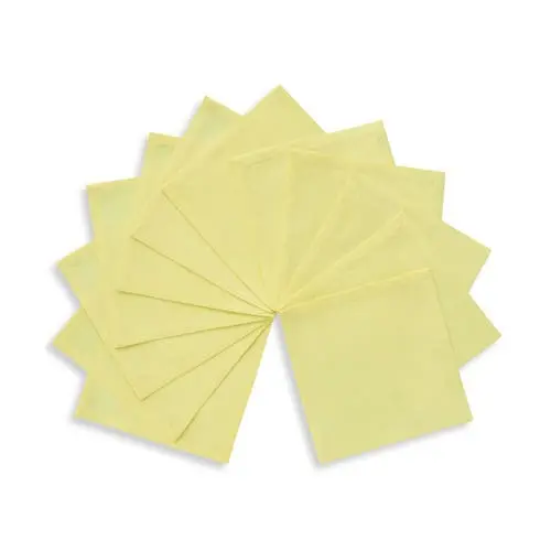 SOLINO HOME Cotton Plain Cocktail Napkinsdru - Yellow