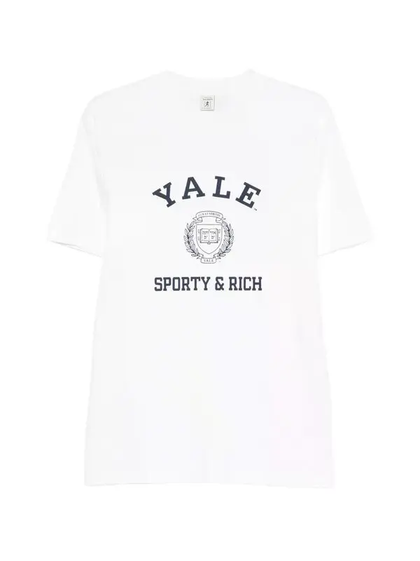 SPORTY & RICH Logo-print T-shirt - White