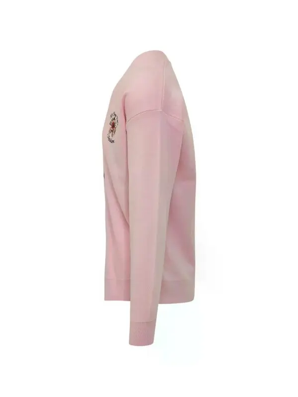Drole De Monsieur Slogan Rose Cardigan