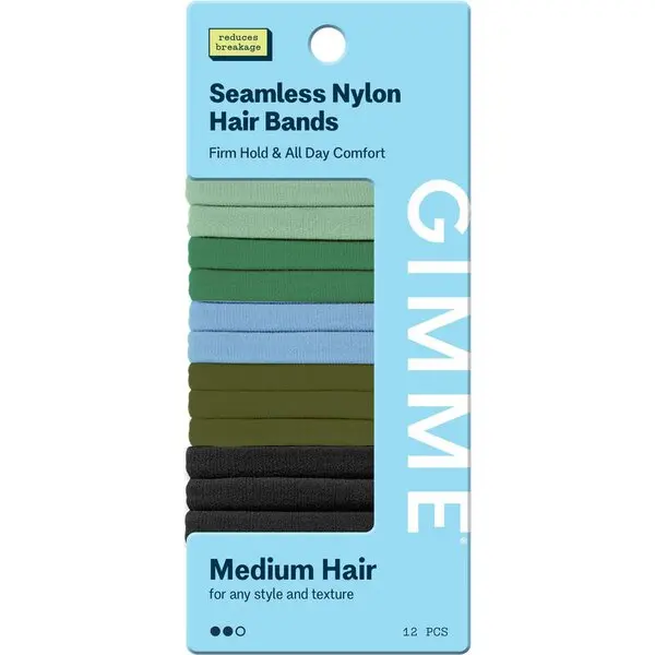 GIMME BEAUTY Medium Hair Bands - Green