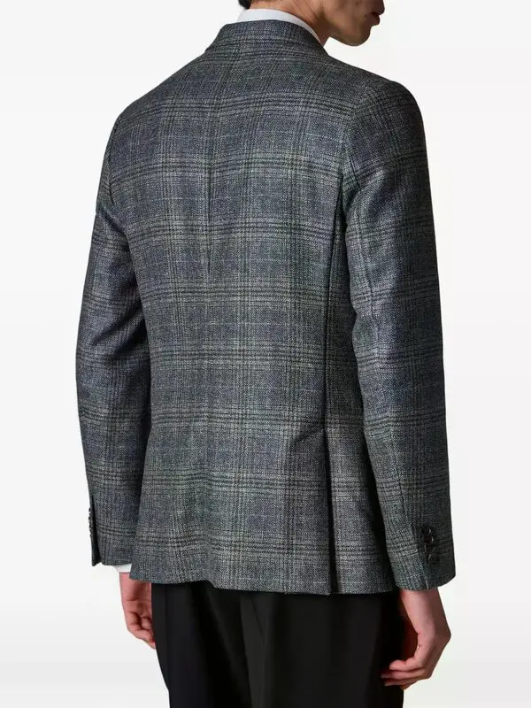 Paul Smith Plaid-pattern Single-breasted Blazer