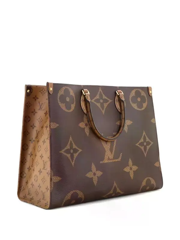 LOUIS VUITTON Onthego Reverse Monogram Giant Gm Tote Bag - Brown