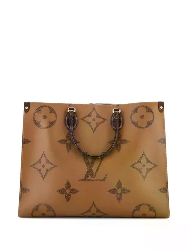 LOUIS VUITTON Onthego Reverse Monogram Giant Gm Tote Bag - Brown