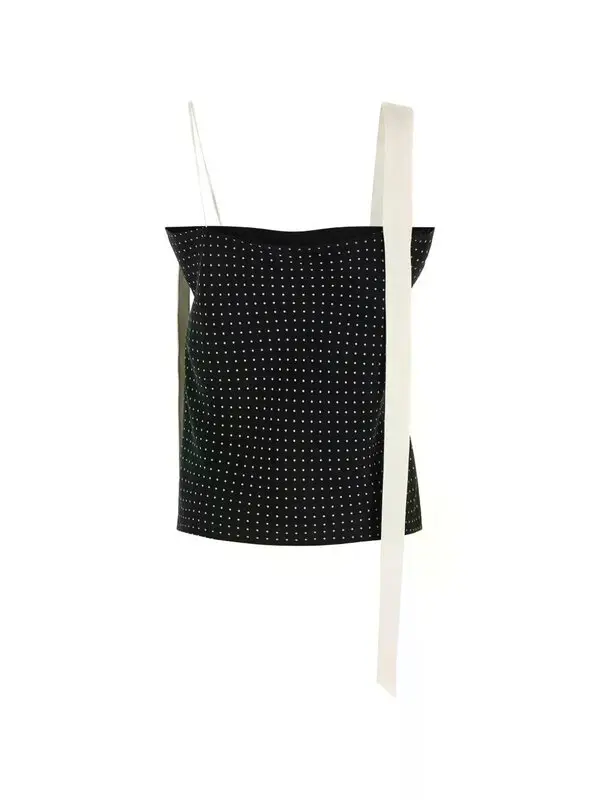 TOM FORD Polka Dot Tuxedo Band Top