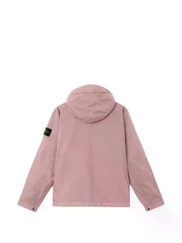 Stone Island Hooded Jacket With Logo Patch