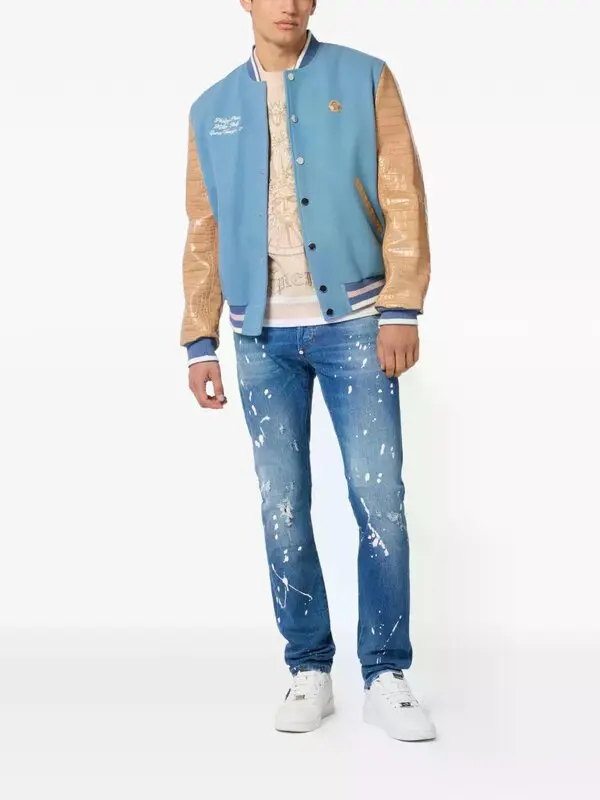 Philipp Plein Bomber Jacket - Blue
